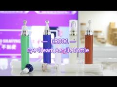 L002-15ML frasco acrílico de pressão de bomba de loção de parede dupla para creme de olhos