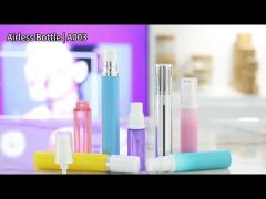 A003 5ml 10ml 12ml 15ml Mini Pocket Size Plastic Round Airless Pump Flasje Voor Gezicht Serum Cosmetische Verpakking
