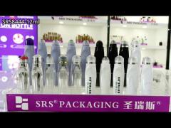 SRS8444-12ML Soppiatto Personalizzare il colore Plastica PETG Forma Unica Rollo Su Bottiglia Per Massaggio Occhi Gel Siero