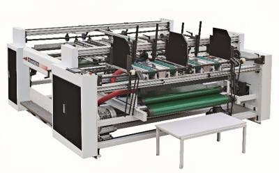 China High Speed Double Pieces Folder Gluer Machine Suitable For Turnover Packaging Boxes for sale