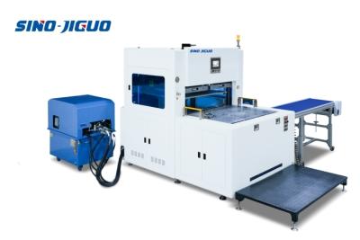 China One-Time Stripping Of The Full-Page SJG-1080 Semi-Automatic Blanking Machine For Packaging for sale