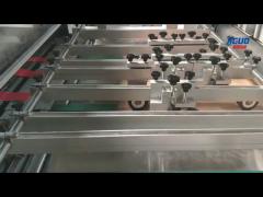 lead edge cardboard corrugated die cutting machine automatic feeding 1320mm sheet