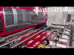 Máquina automática de estampado de papel caliente de doble unidad, relieve caliente, corte y extracción para papel de embalaje y rompecabezas