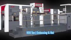 JIGUO 900 Ton Hot Stamping & Die-Cutting Machine | Embossing + Hot Foil on Luxury Packaging Paper