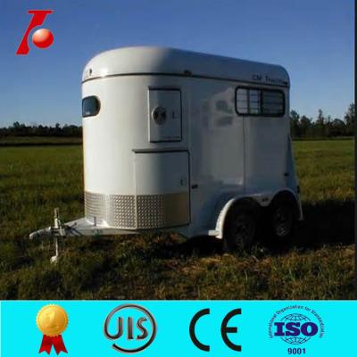 China Deluxe model horse trailer,2 horse straight/angle load trailer,camping trailer for sale