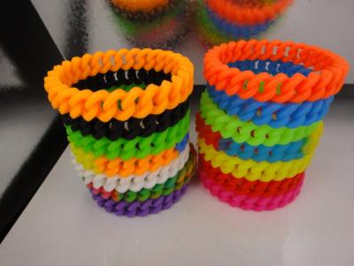 China 13mm width Twist Rubber Bracelets,Silicone Braided bracelet,Silicone CHAIN Wristbands factory