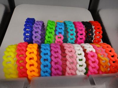 China Promotional gift silicone braided bracelet, color twist braided silicone bracelet, Good quality for sale