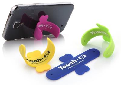 China Nice design touch-U phone stand, Cell phone silicone stand, silicone phone holder for sale