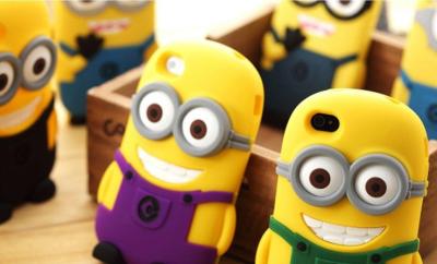 China Cell phone Minions silicone cover case, Despicable Me 2 silicone case, Mobile phone case for sale