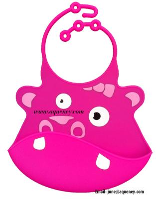 Adjustable neck Silicone Baby Bib, Custom Silicone Baby Bib