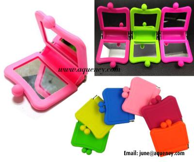 Competitive price silicone cosmetic mirror / pocket mirror / make up mirror