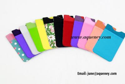 China PU Smart Wallet stick on iphone wallet, stick on phone wallet, used for mobile phone for sale