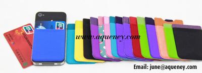 China PU Smart Wallet stick on iphone wallet, stick on phone wallet, used for mobile phone for sale
