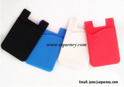 China Hot Sale Cell Phone Silicone Cases , Silicone Smart Wallet Mobile Phone Cover for sale