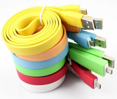 Big noodle cable, micro usb cable for Samsung, Iphone