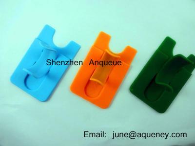 3M silicone wallet, 3M adhesive silicone smart phone pocket