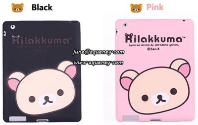 China New arrival High Quality Silicon Protect Case for ipad2, Rilakkuma Ipad2 case factory