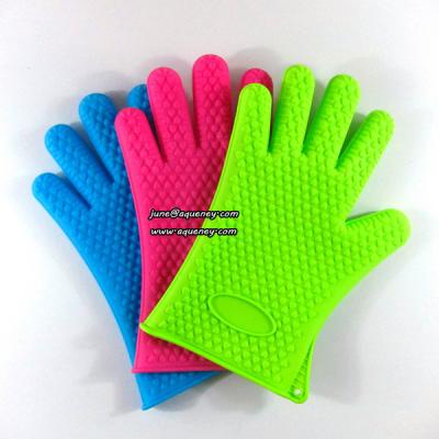 China Durable kitchen five fingers silicone glove, Silicone Oven Glove for sale