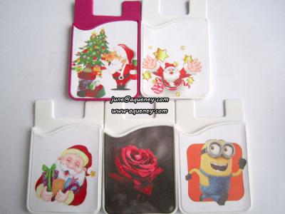 China New arrival silicone smart wallet cloth silicone smart wallet with full color printing for sale