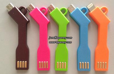 China NEW keychain usb cable data line For Iphone5. Samsung for sale