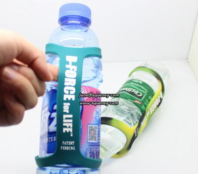 China Customized logo color hiking silicone rubber bottle handle for hiking factory