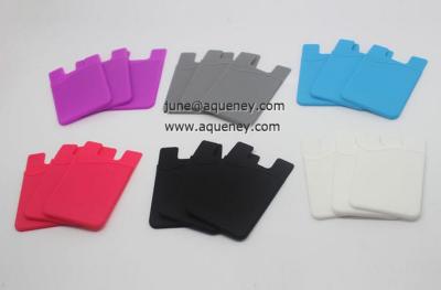 Colorful Fashionable Magic Silicone phone pouch with full color logo print