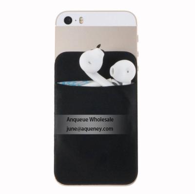 China Promotion Various Color Card holder For Cellphone, Protective Lycra Smart Wallet for sale