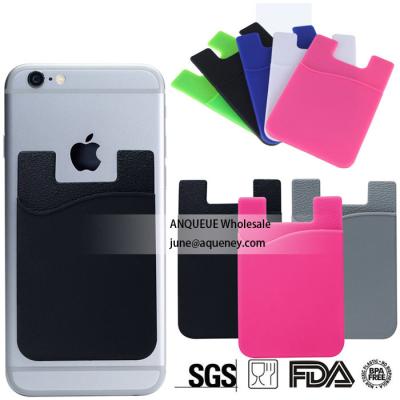 China Buy hot selling mobile phone accessories colorful silicone smart wallet with logo print for sale