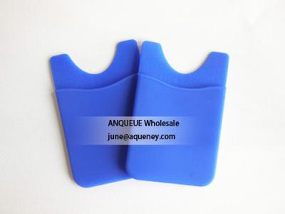 China Smart Wallet Silicone Card Holder various color silicon card holder for sale
