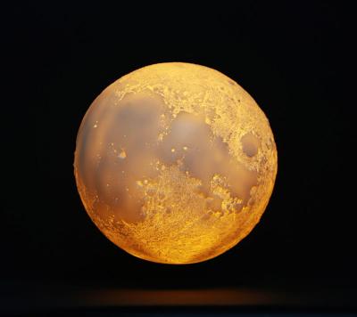 China Wholesale 3D Moon Night light LED Lamp Sweet Moon Lunar USB Charge 7 Change color for sale