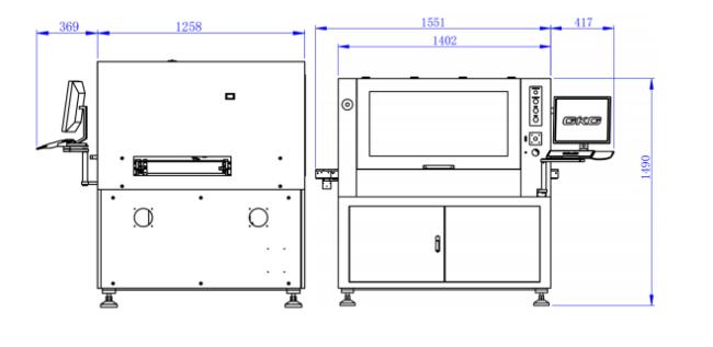 Visual positioning printing press 1