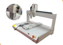 Close-up of YSATM-4 PCB Router components