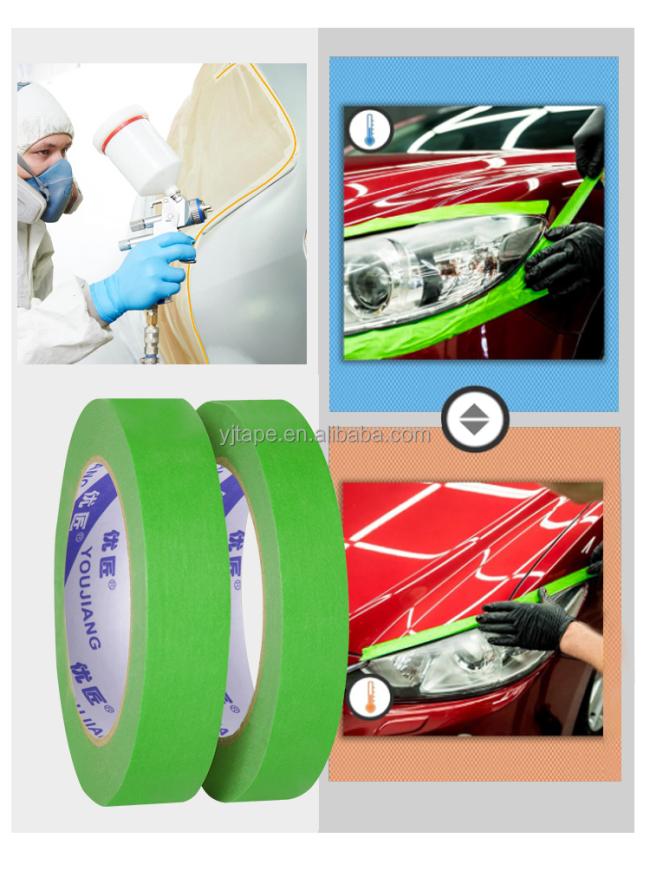 Tape application for sharp paint lines