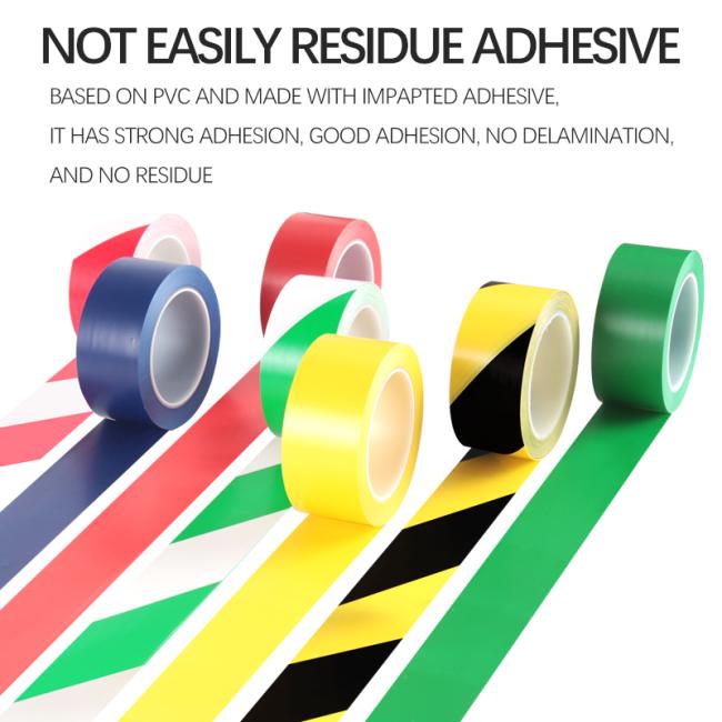 Custom PVC warning tape roll showing color options