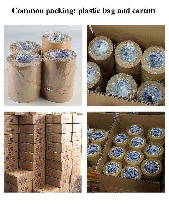 Close-up of reinforced kraft paper adhesive tape