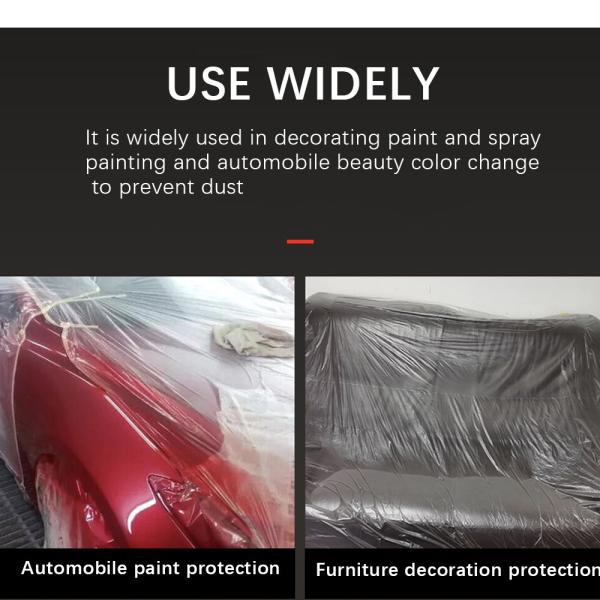 Quality Moisture Proof High Temperature Outdoor Maskeleme Taped Auto Paint Film Refinish for sale