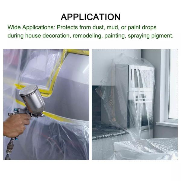 Quality Moisture Proof High Temperature Outdoor Maskeleme Taped Auto Paint Film Refinish for sale
