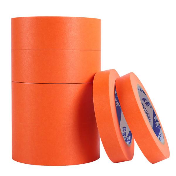 Quality Orange Washi Masking Tape 12-72mm UV Clean Removal 0.15mm 0.18mm Wrapables Washi for sale