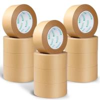 Quality Customized Logo Waterproof Kraft Paper Packaging Tape Roll With Acrylic Adhesive for sale