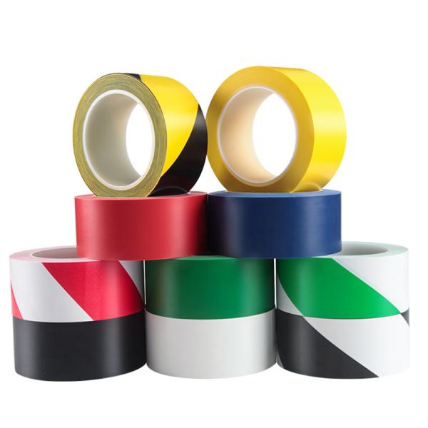 Quality Logo Printing Rubber Adhesive PVC Marking Tape Caution And Danger Barricade Tape for sale