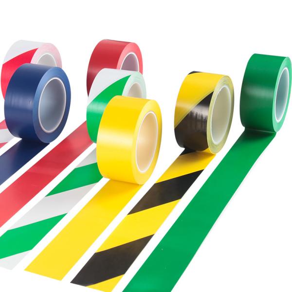 Quality Logo Printing Rubber Adhesive PVC Marking Tape Caution And Danger Barricade Tape for sale