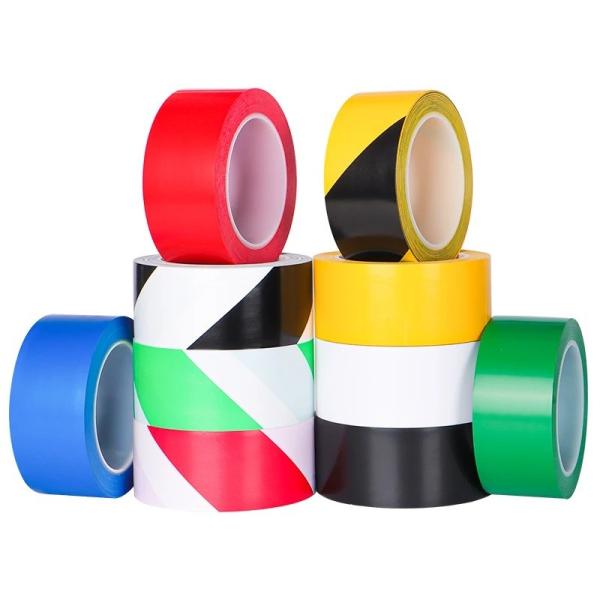 Quality Non Adhesive PVC Yellow Warning Protection Caution Danger Barricade Tape For for sale