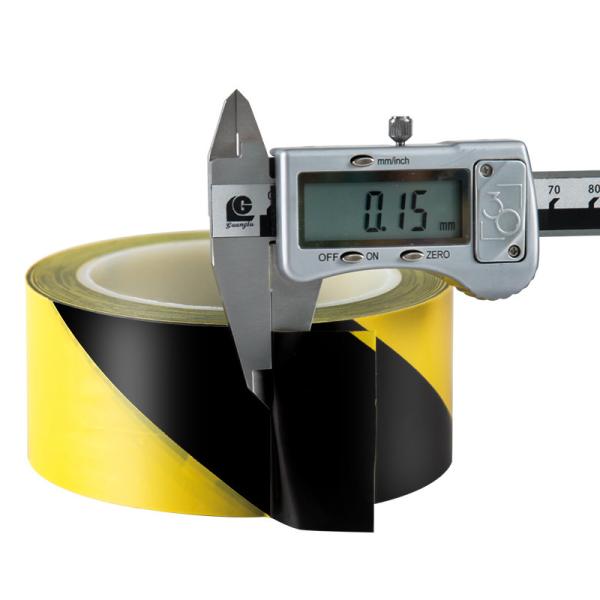 Quality Non Adhesive PVC Yellow Warning Protection Caution Danger Barricade Tape For for sale