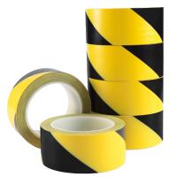 Quality Yellow PVC Marking Tape Orange Hazard Stripe Line Safety Floor Marking Tape Roll for sale