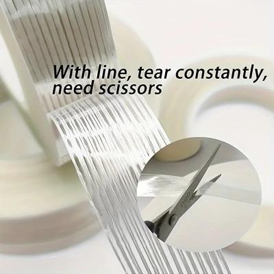 China Cross Fiber Fiberglass Reinforced Packing Tape With Rubber Adhesive And Fiberglass Mesh for sale