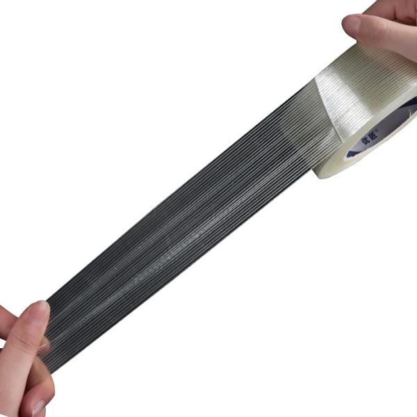Quality No Printing Rubber Adhesive Fiberglass Filament Tape For High Temperature for sale