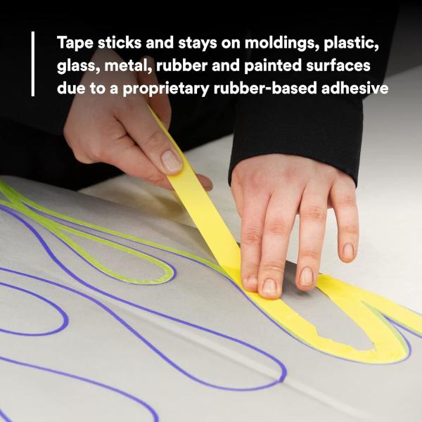 Quality Custom Automotive Refinish Yellow Masking Tape for sale