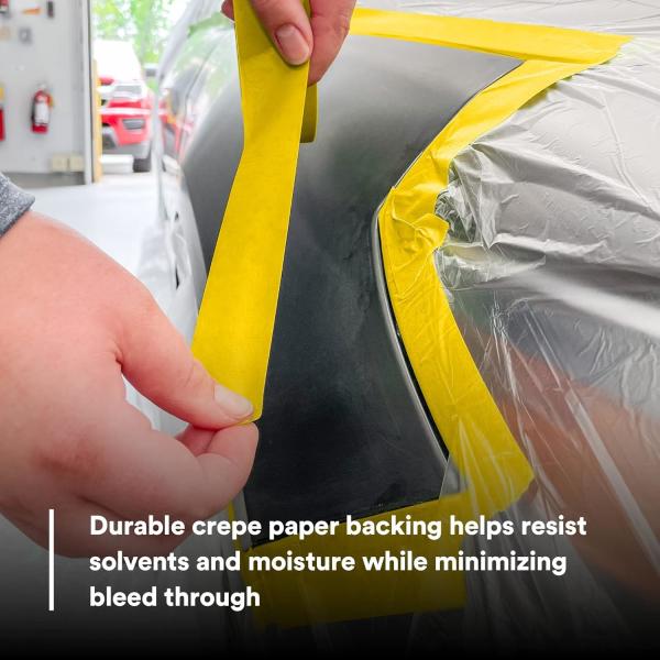 Quality Custom Automotive Refinish Yellow Masking Tape for sale