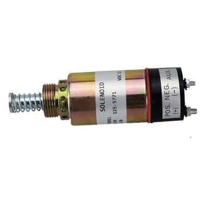 Cina 125-5771 Fuel Shut Off Solenoid 9X5312 For Caterpillar 3114 3116 3126 Engine 2 Terminals 12VDC in vendita