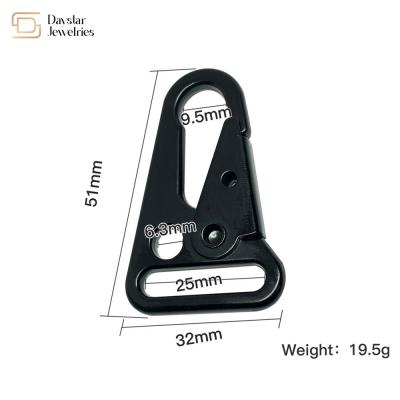 Cina Clip resistente della cinghia del fermaglio della tessitura del metallo del gancio di Carabiner per lo zaino in vendita